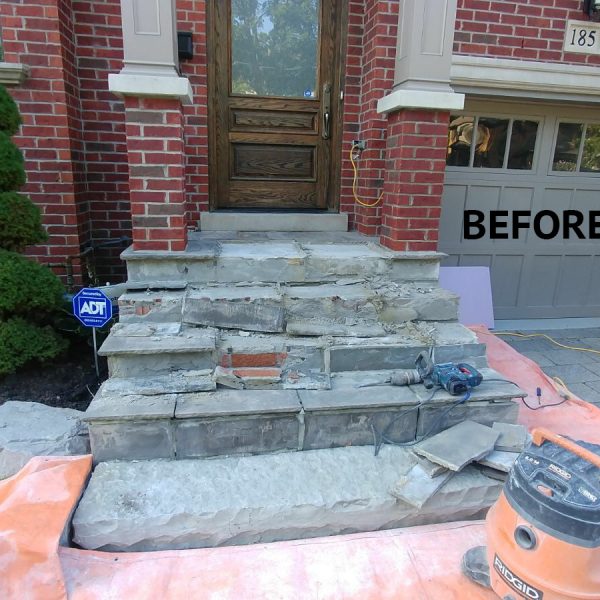 Stone Entrance Stairs Toronto - Stonework | Stoneworks | Stone Masonry